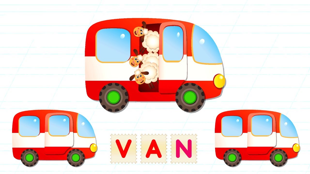 Bini ABC Phonics Academy - Letter V - VAN | Bini Bambini Games - YouTube