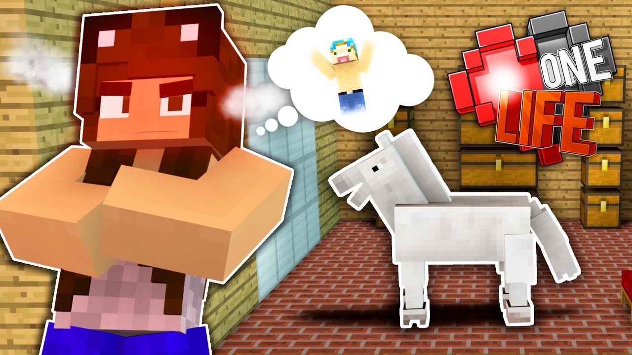 HIDING MY HORSE! 😈 | Minecraft One Life - YouTube