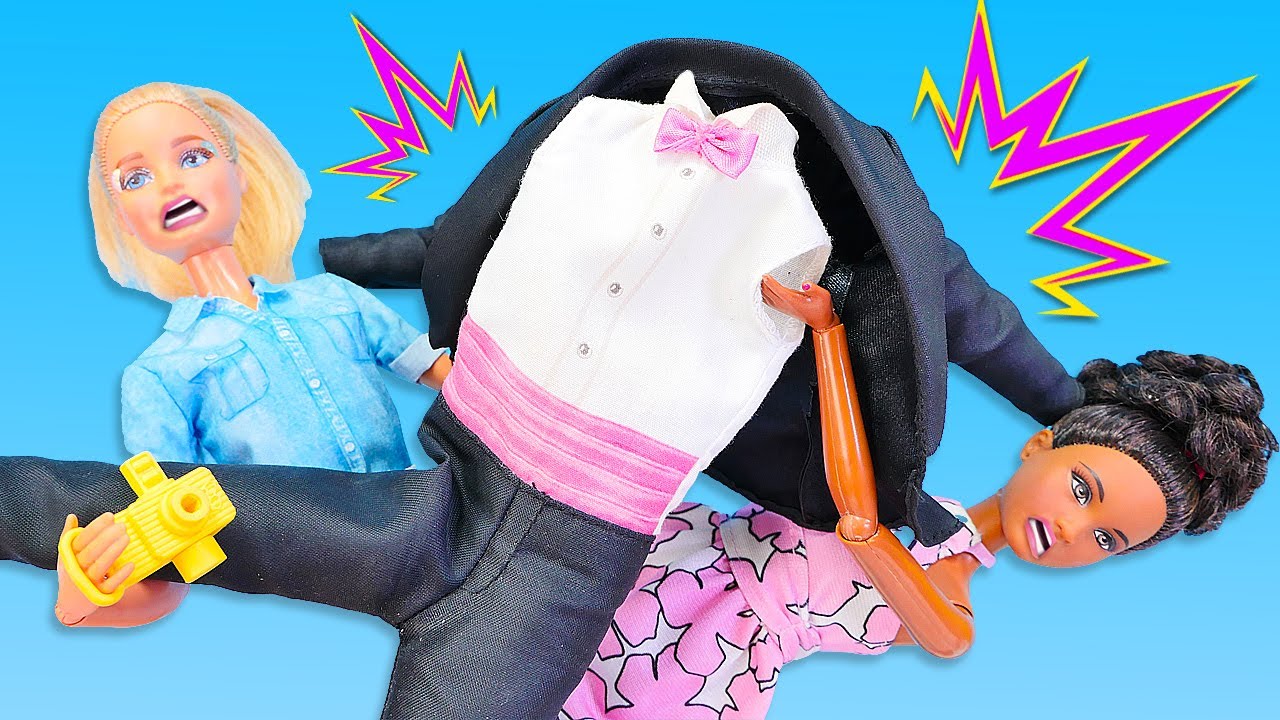 Barbie vlog! Barbie, Ken için smokin alırken video çekiyor! Eğlenceli ...