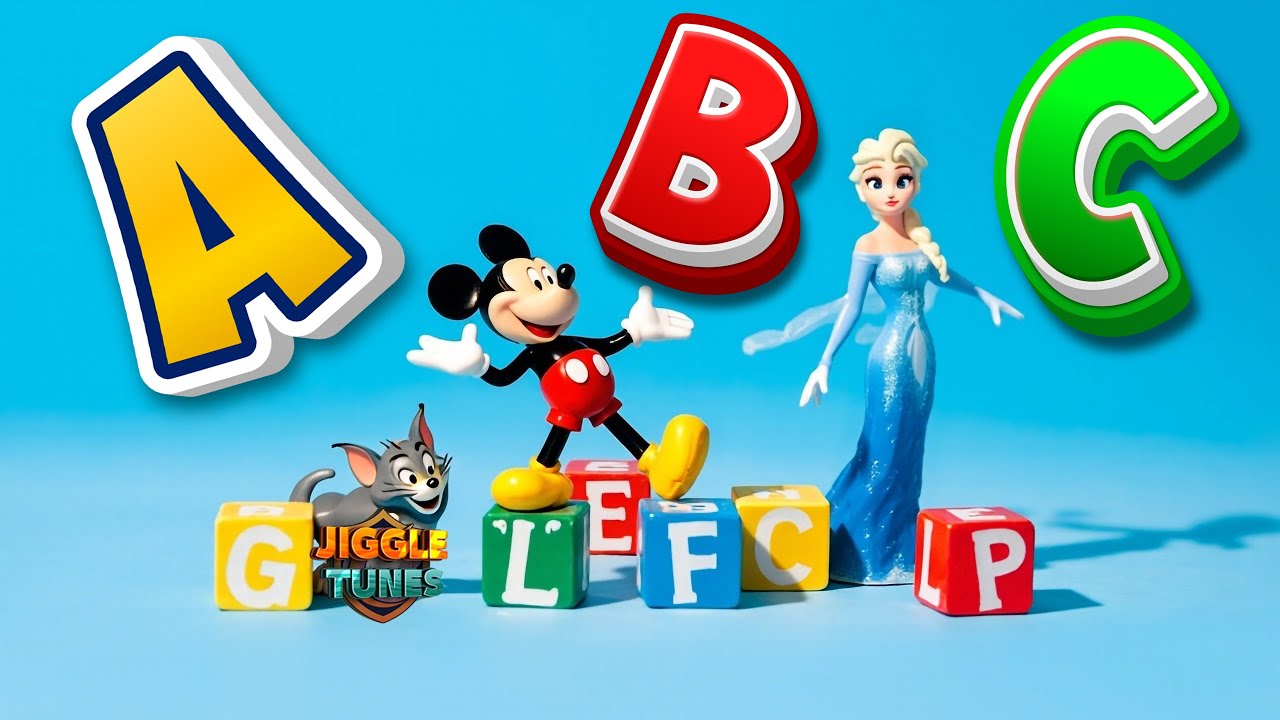 ABC Song with Cartoon Characters | Learn Alphabet A to Z with Animation ...