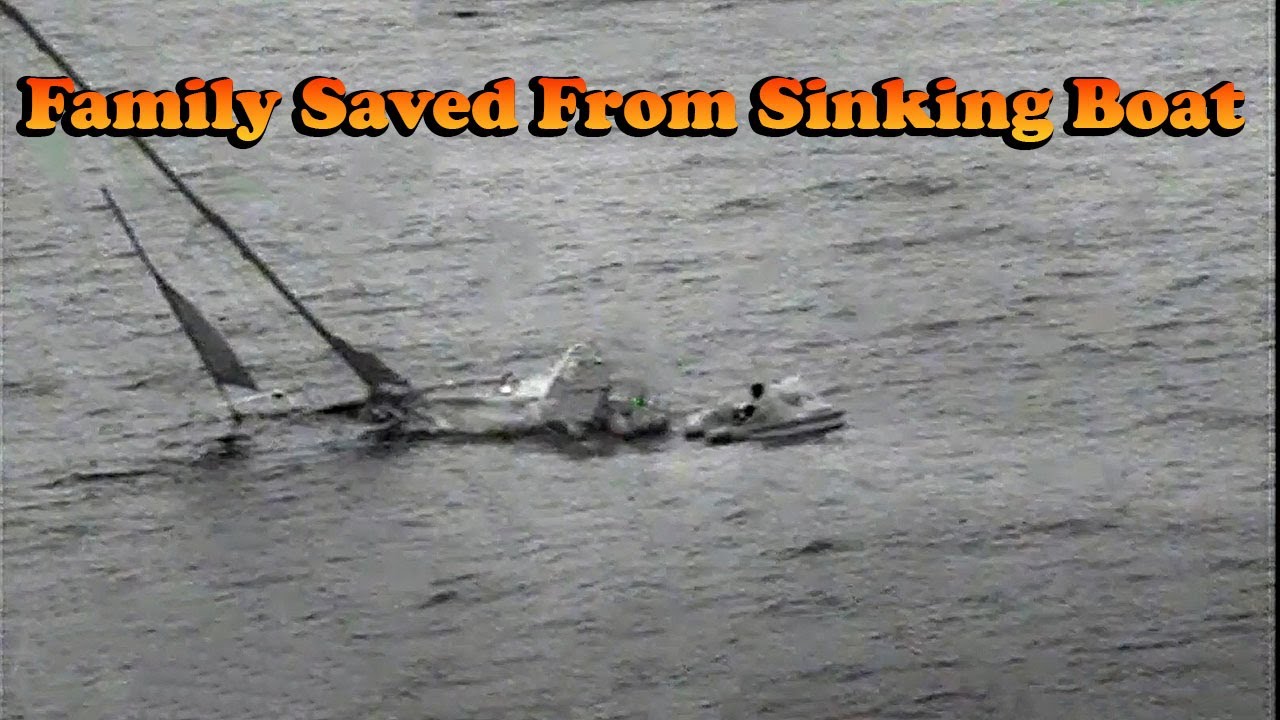 Dramatic Rescue! Family Saved from Sinking Vessel in the Bahamas - YouTube
