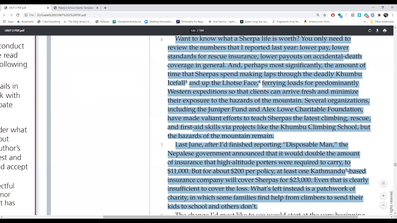 Life of a Sherpa/ Audio of the text - YouTube
