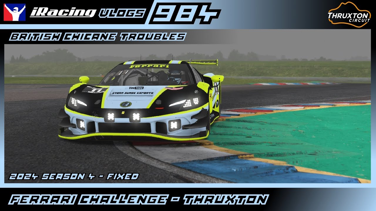British Chicane Troubles - Ferrari Challenge @ Thruxton - Fixed ...