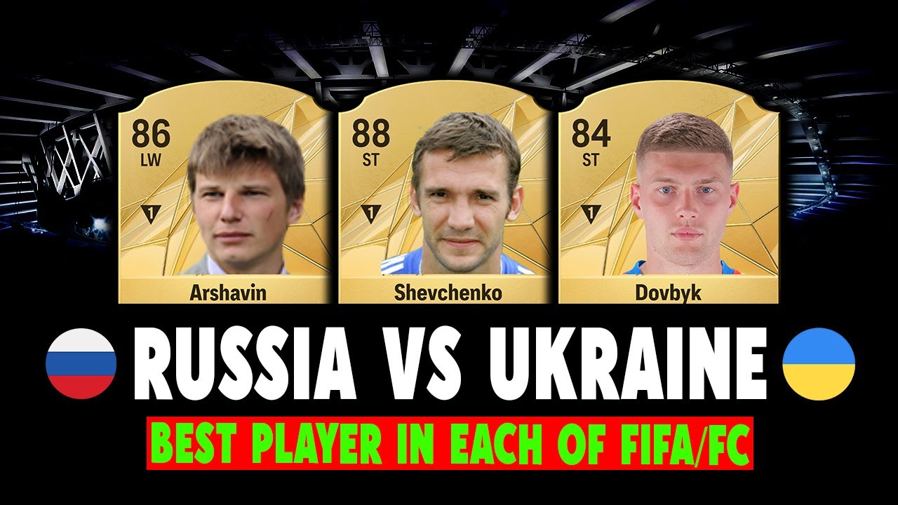 RUSSIA VS UKRAINE BEST PLAYER IN EACH OF FIFA/FC | FIFA 07 - FC 25 ...