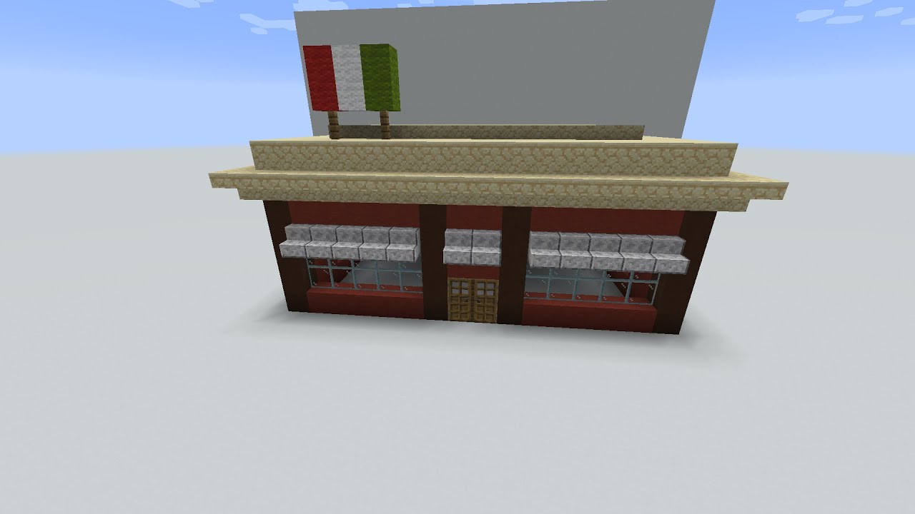 Minecraft italienisches Restaurant bauen - YouTube