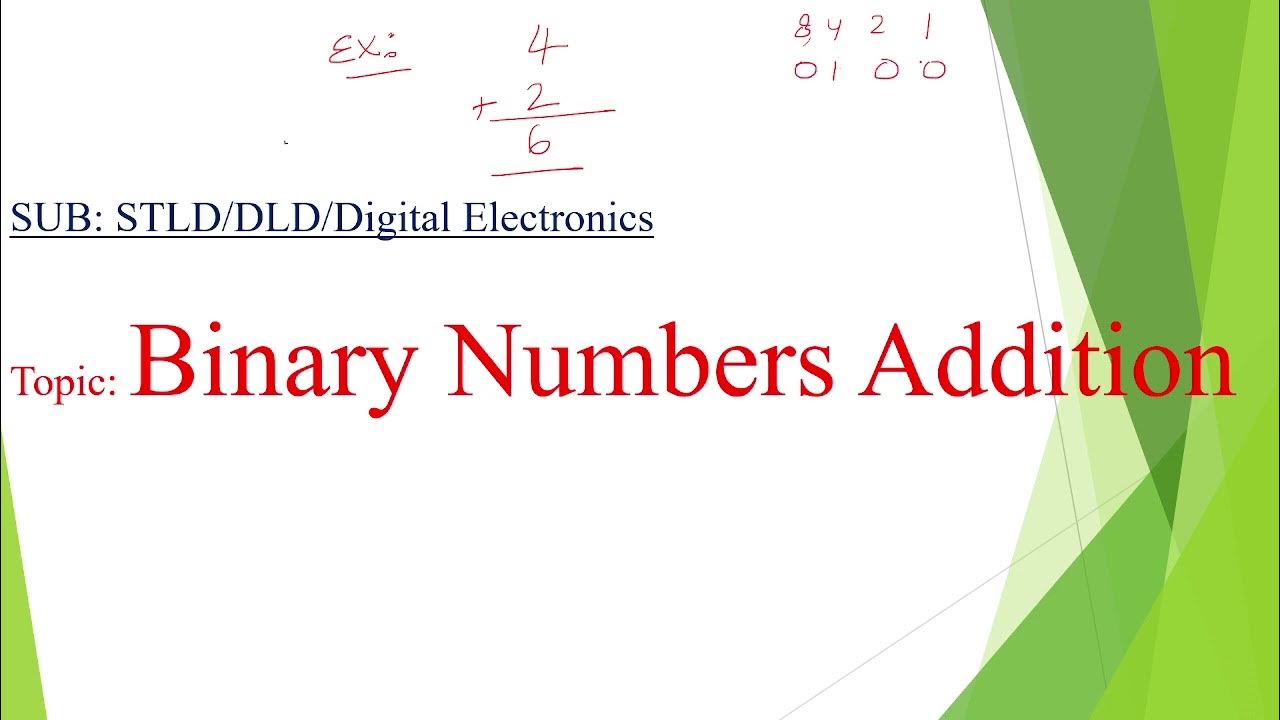 Binary Number addition, STLD, DLD, Digital Electronics - YouTube