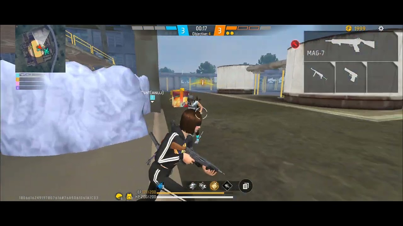 24K GOLDEN MOOD (1 VS 4 )LIKE IF YOU ARE FF LOVER ⚡🤍🤍 - YouTube