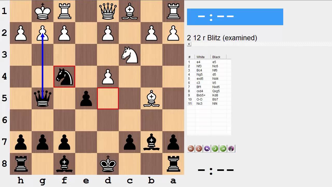 Chess Traps #10: Two Knights Defense Trap - YouTube