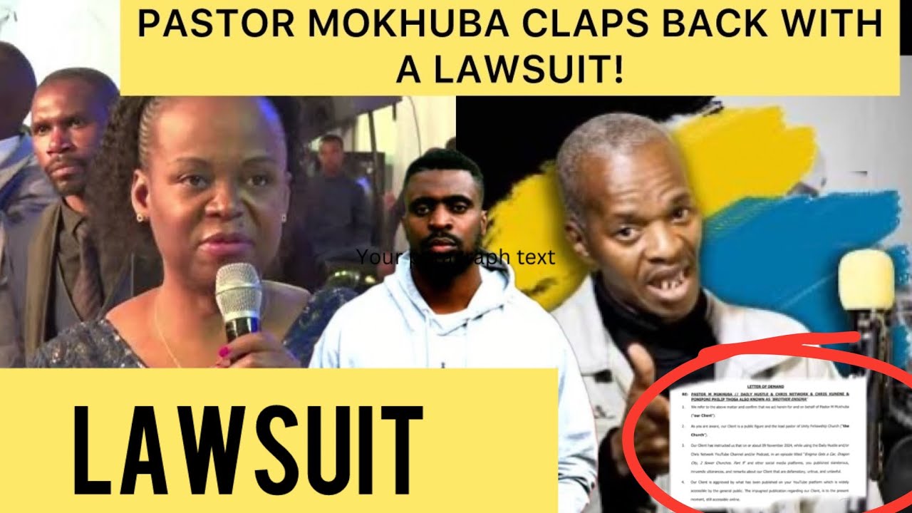 Pastor Mokhuba files a Lawsuit against Brother Enigma and the Chris ...