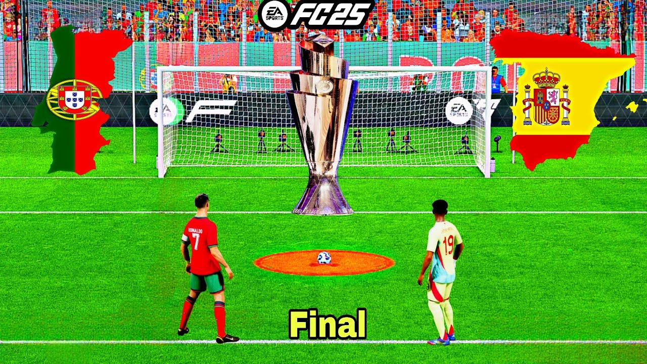 Ronaldo 🇵🇹 vs Lamine Yamal 🇪🇸 – UEFA Nations League Final Penalty ...