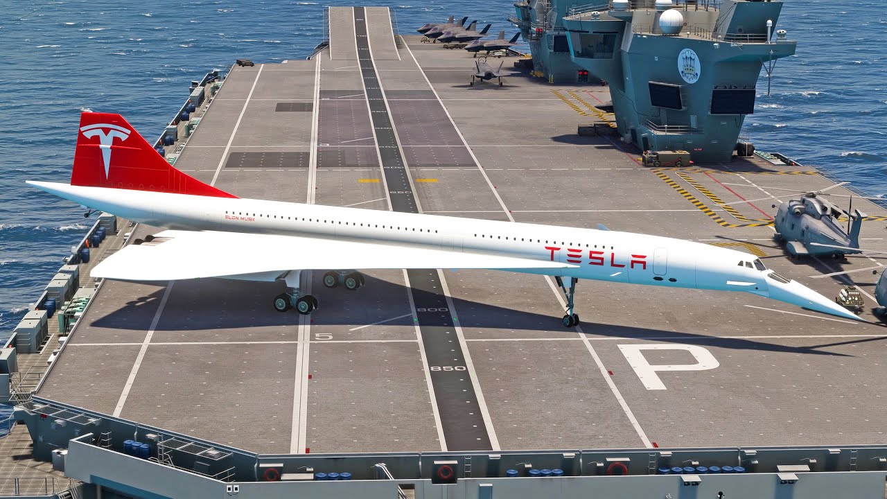This Concorde Tesla Takeoff With Full Afterburners From An Aircraft ...