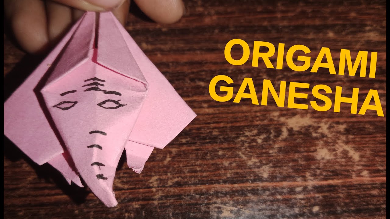 How to make origami ganesha | DIY ganapati with paper | Paper ganesha ...