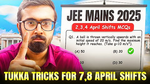 JEE MAIN 2025 - TUKKA TRICKS! - YouTube