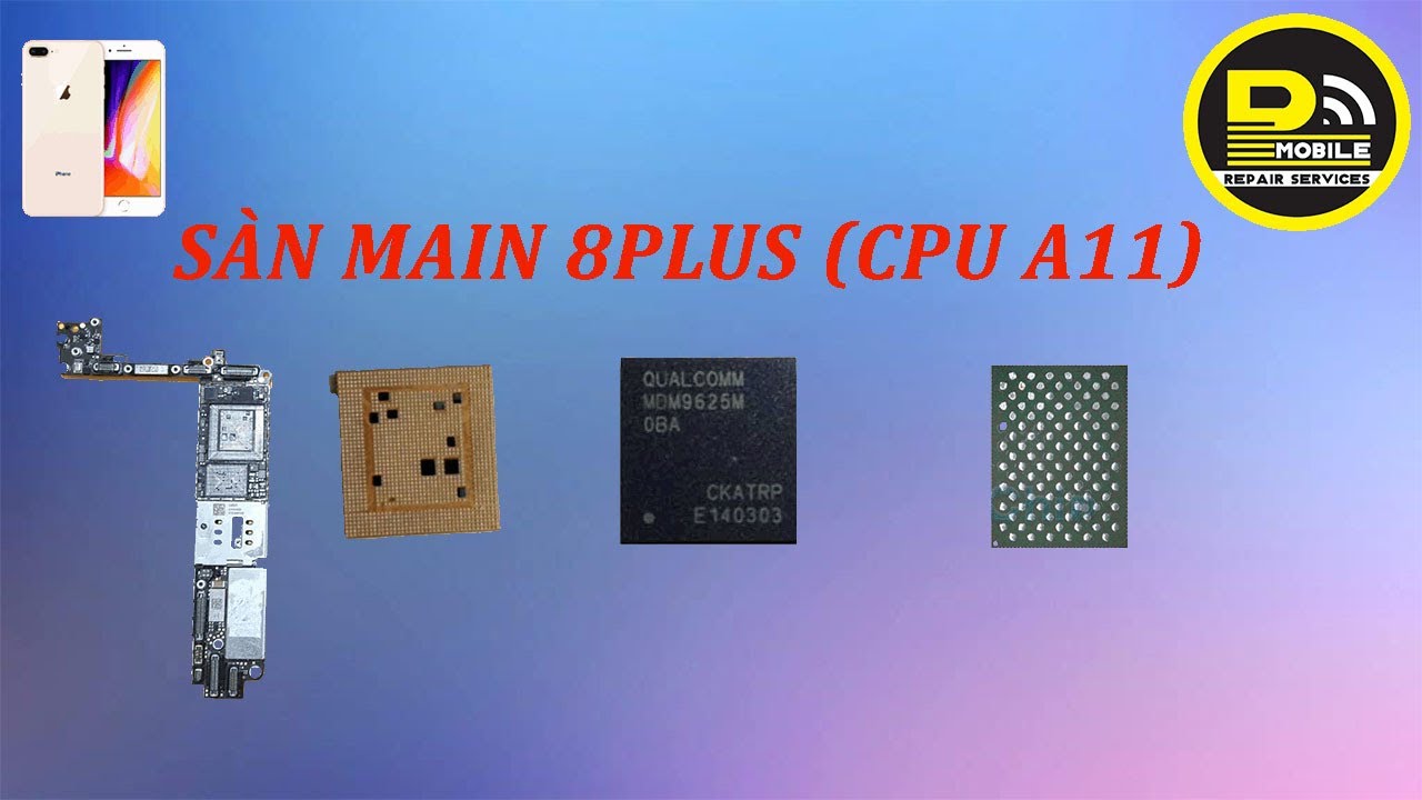 Hướng Dẫn Sàng Main 8plus (Reball CPU A11) - Phú Apple - YouTube