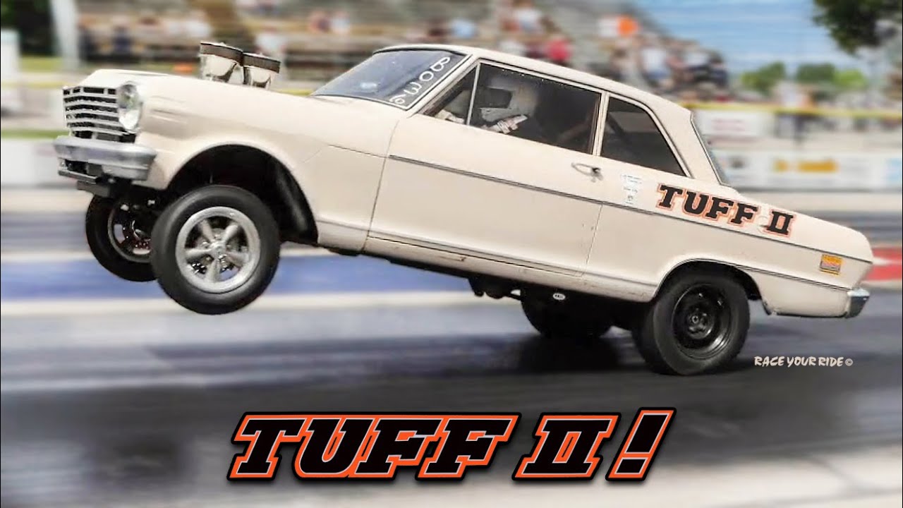 HIGH IN THE SKY! GEAR JAMMING! '64 CHEVY TUFF II GASSER! THROWBACK TO ...