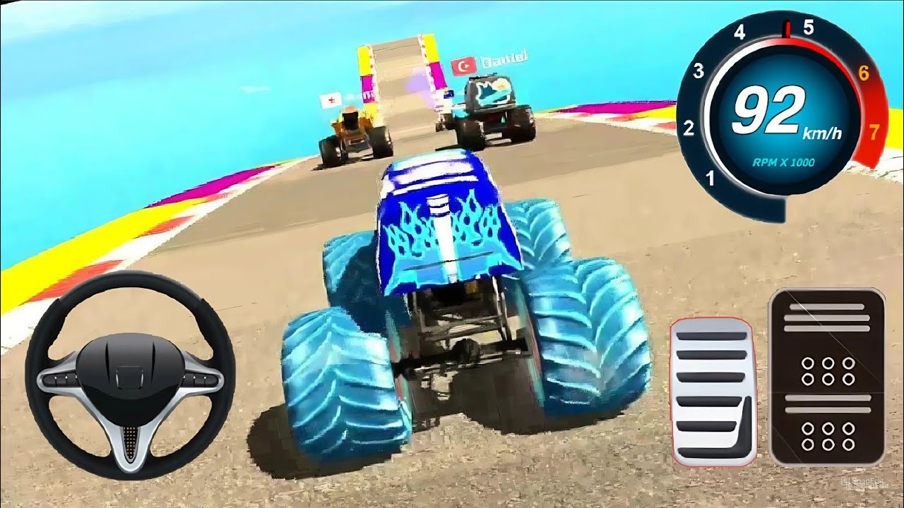 Monster Car Games 💯 - Gadi Wala Game - Android Gameplay - YouTube