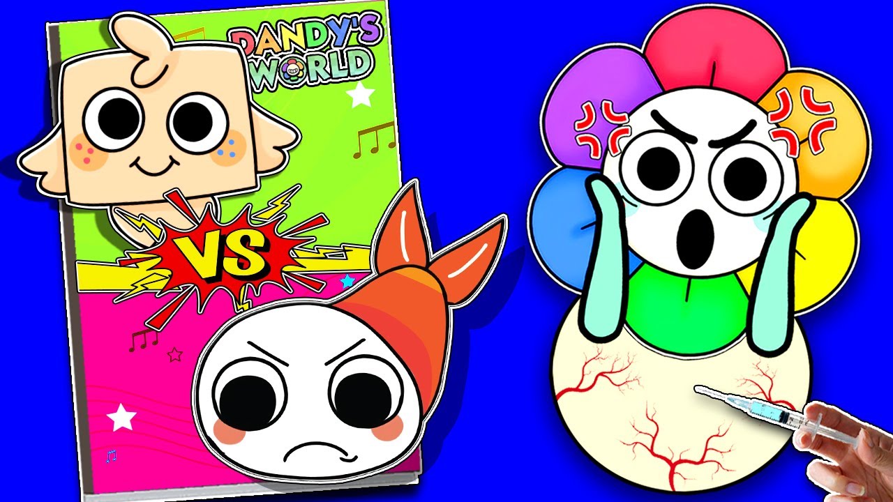 Making DANDY'S WORLD Game Book (Dandy Squishy) DIY - YouTube