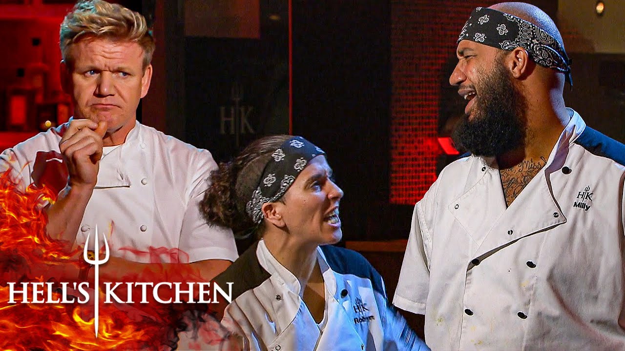 Robyn & Milly’s Feisty Elimination | Hell's Kitchen - YouTube