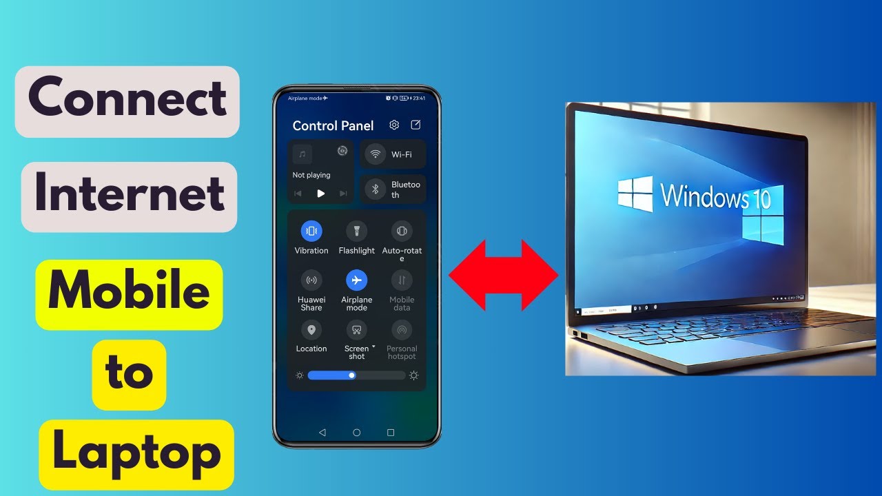 How to Share Internet From Mobile Phone To PC/Laptop Using USB Cable ...