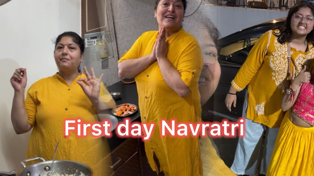 First day of Navratri special lunch - YouTube