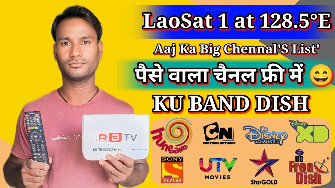 How To Ku Band Dish 📡 New Update'S ! LaoSat 1 at 128.5°E Big Chennal'S ...