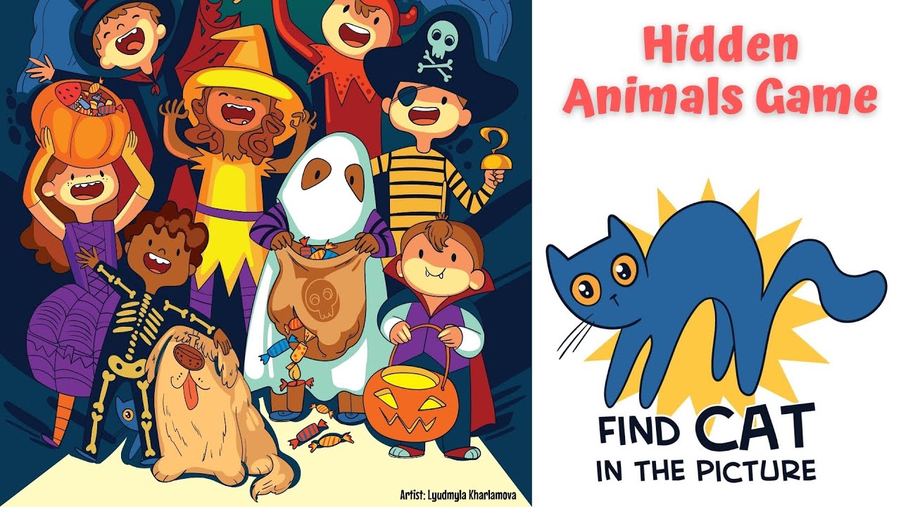 Hidden Animals Game for Children | Fun Game to Improve Concentration ...