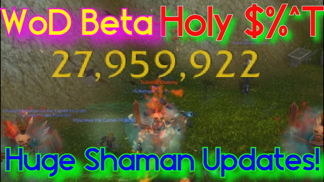 WoD Beta Part 2: Shaman PvP set Bonuses and Spell Effects Plus crazy ...