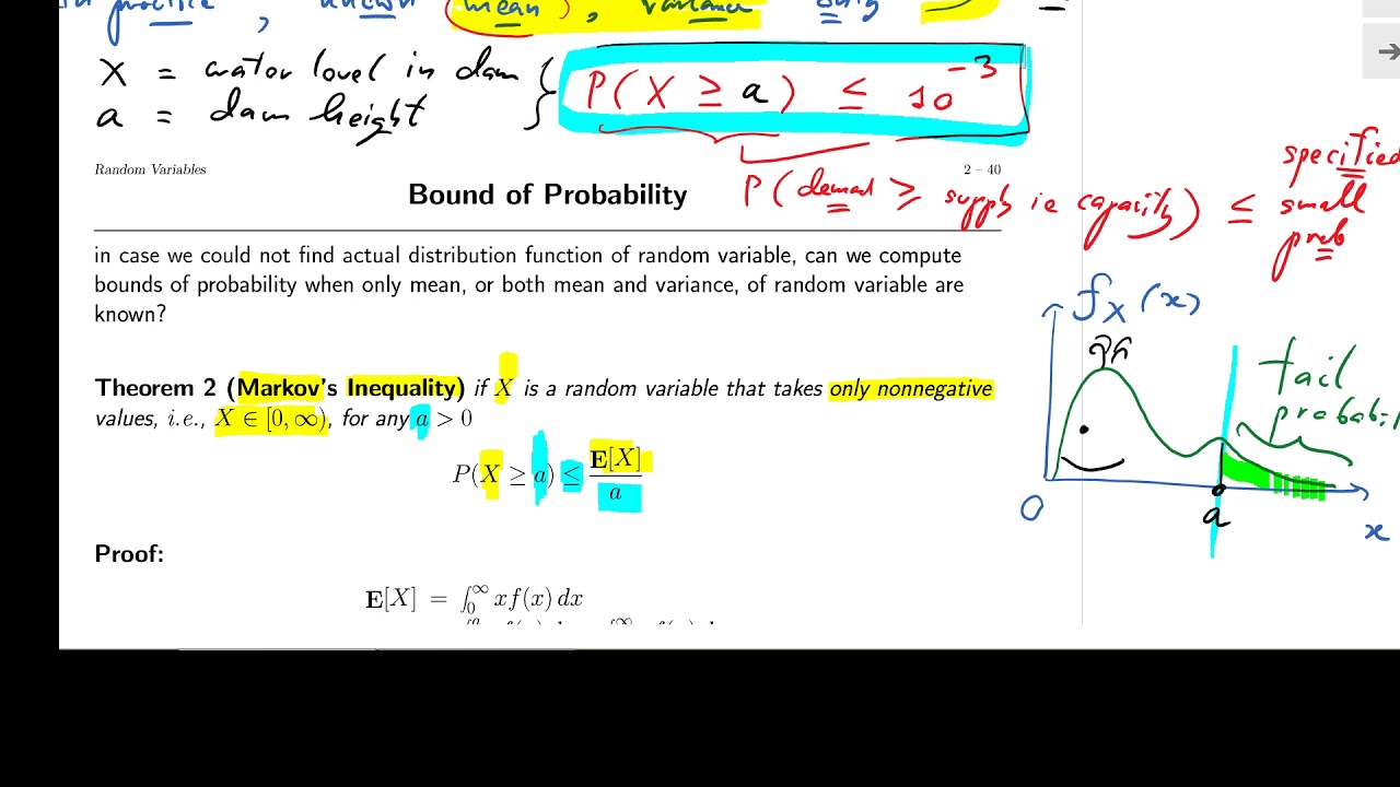 102203 Probability 15 (Lecture on Markov's Inequality) - YouTube