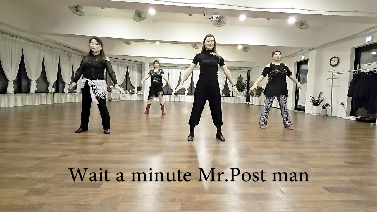 Wait a minute Mr.post man line dance - YouTube