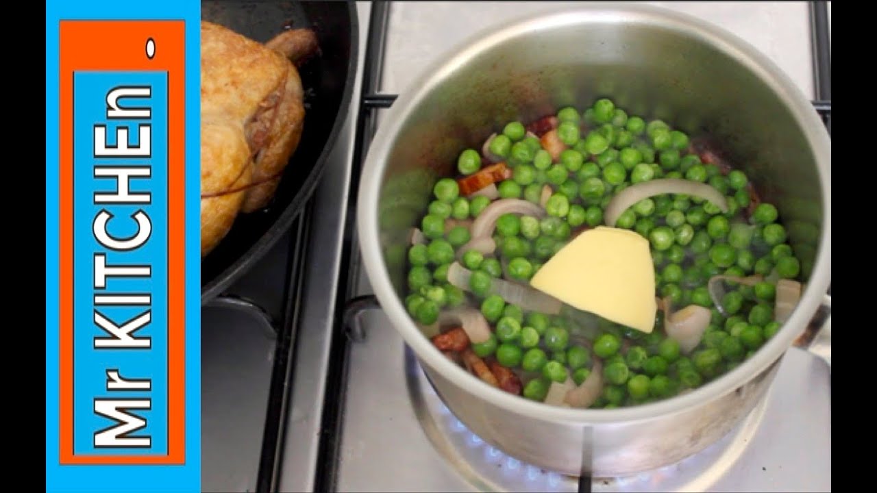 PEAS, THE FRENCH WAY (Petit Pois a la Francaise) - YouTube