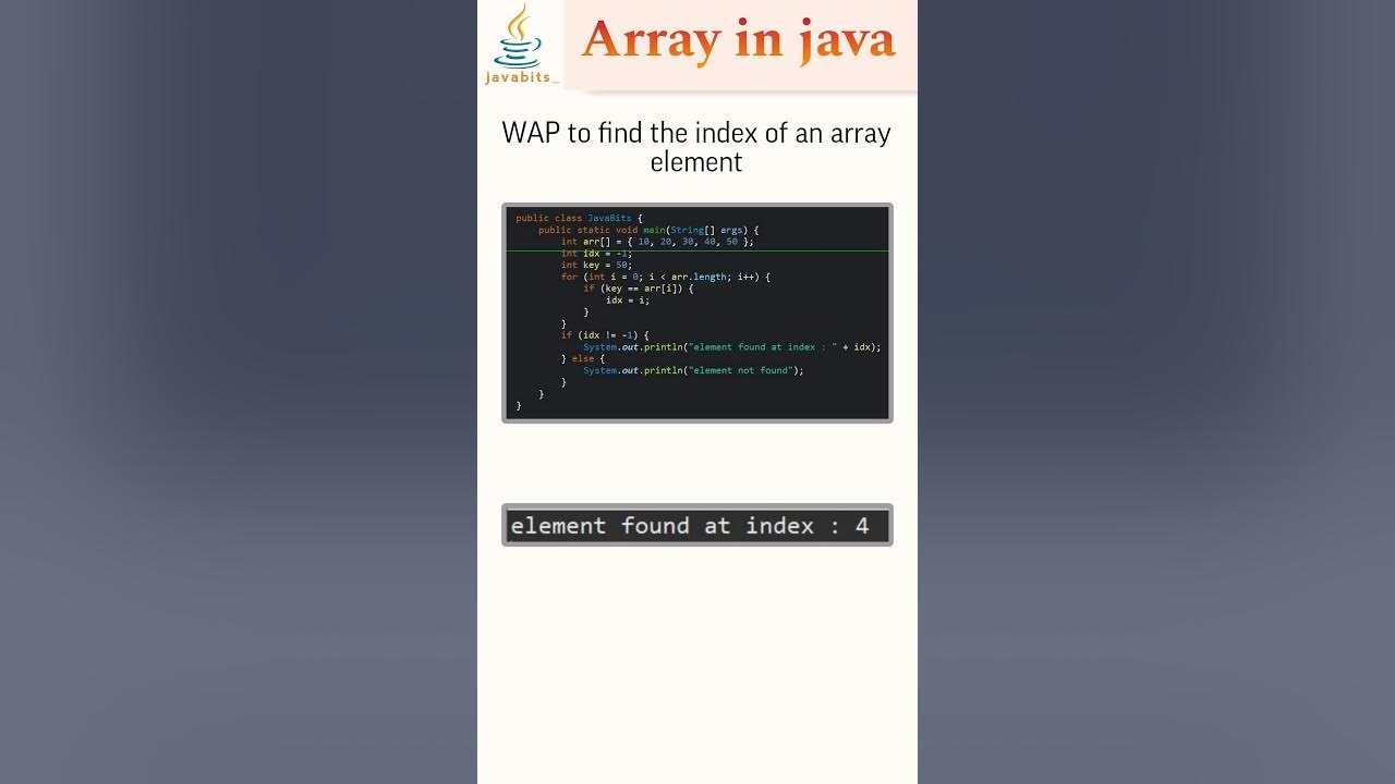Array in java.......💡 #java #fypシ #education #shorts #learning #skills ...