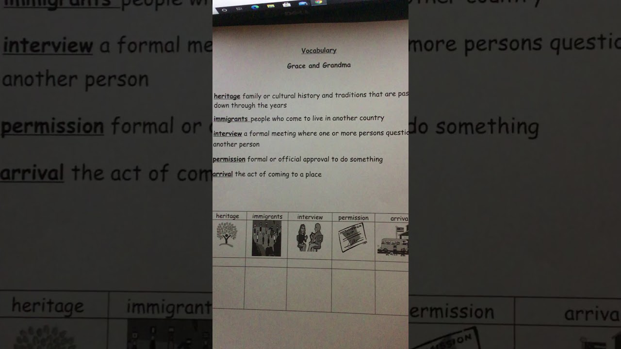 Grace and Grandma Vocabulary - YouTube