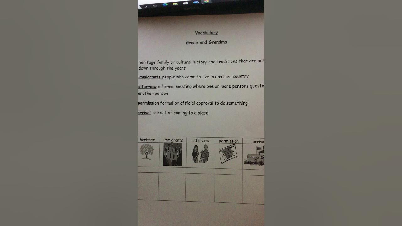 Grace and Grandma Vocabulary - YouTube