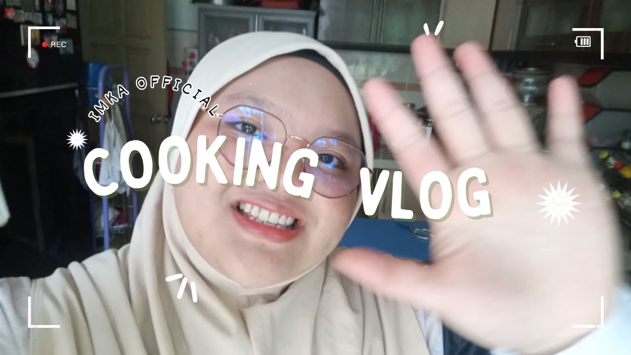 | FIRST COOKING VLOG | ( Masak sampai dapur hampir terbakar ...