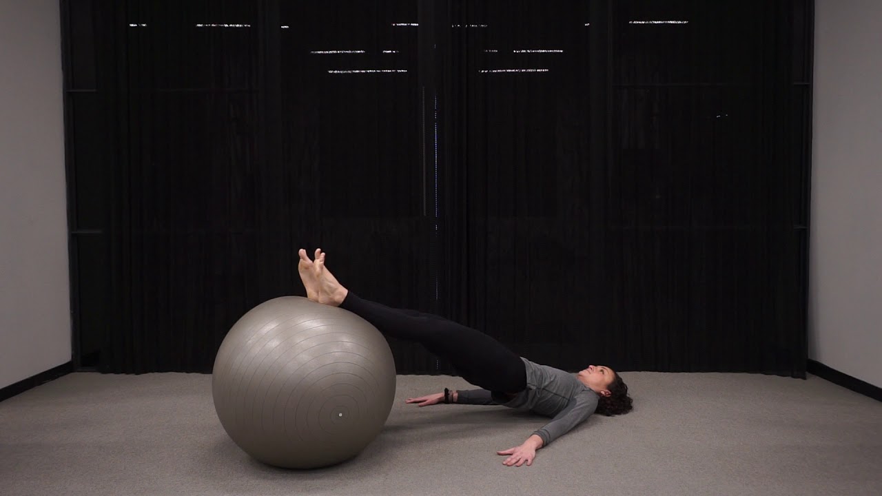 DL Hamstring Ball Roll outs - YouTube