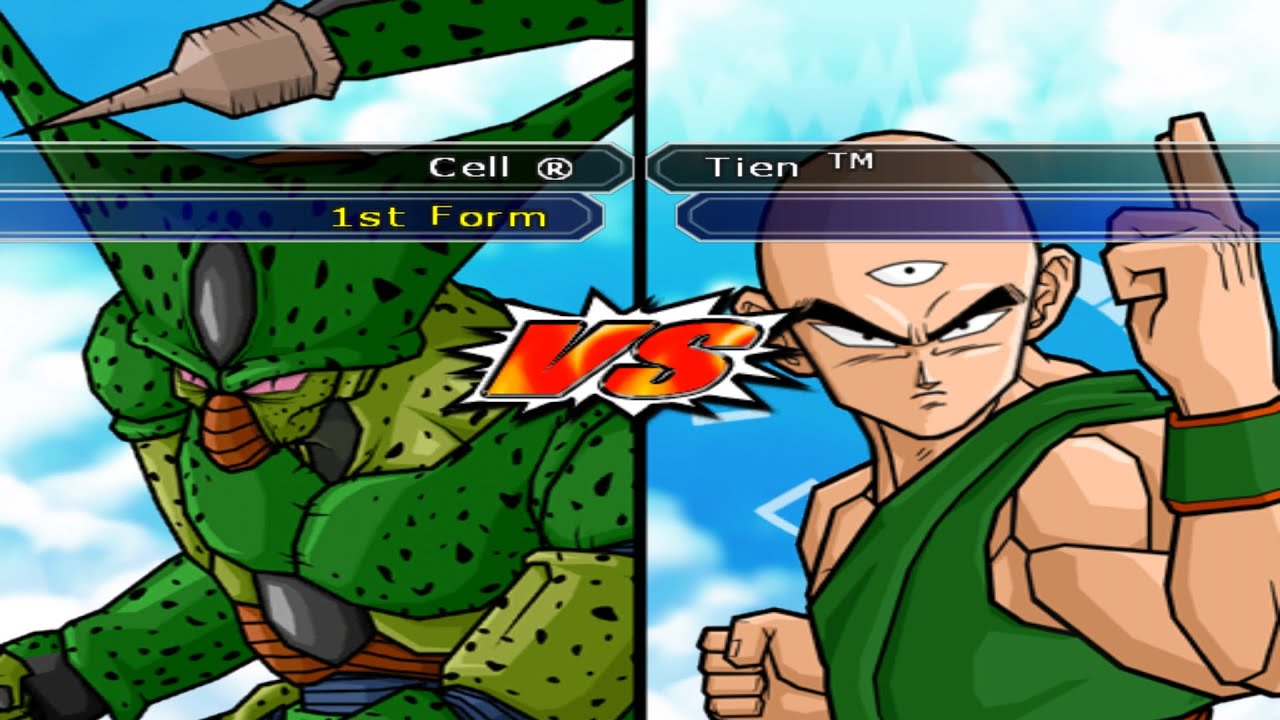 Dragon Ball Z Budokai Tenkaichi 2 CPU Battles Cell (1st Form) vs. Tien ...