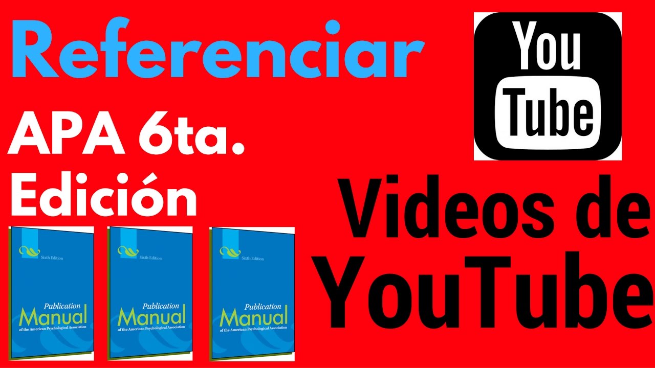 Videos de YOUTUBE en Normas APA. 2019. Citar y referenciar. MUY FÁCIL ...