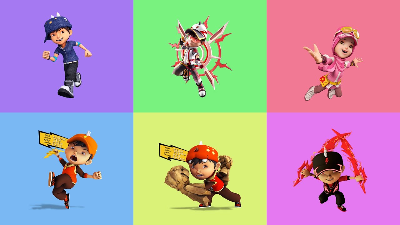 Mari Bermain Bersama Boboiboy! BoBoiBoy Wind, BoBoiBoy Supra, Yaya ...