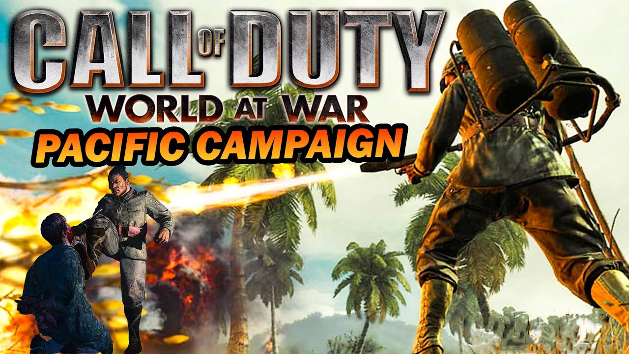 CALL OF DUTY WORLD AT WAR - PACIFIC CAMPAIGN- Gameplay - Walkthrough ...
