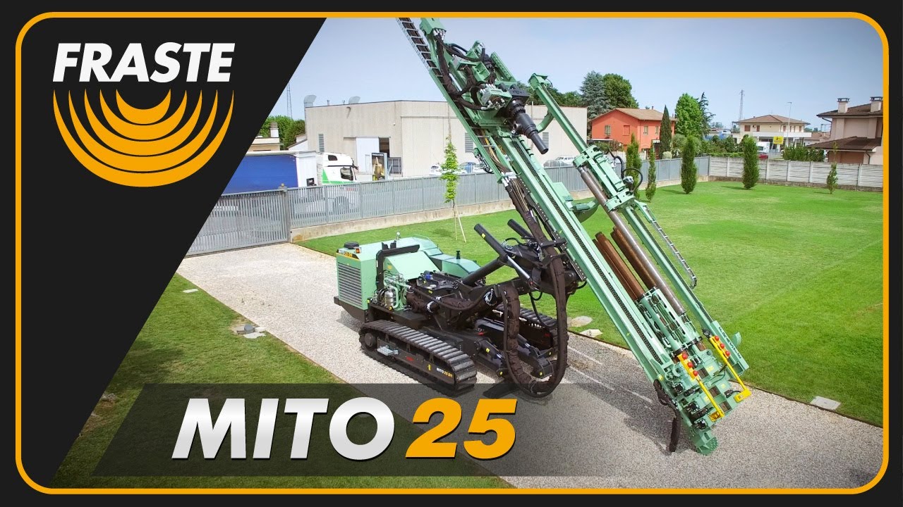 FRASTE MITO 25 DRILL RIG FOR FOUNDATION WORKS - YouTube