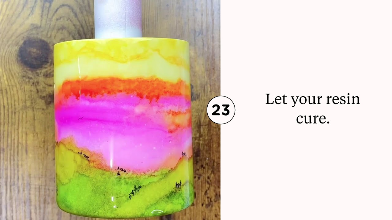 Controlled Alcohol Inks on a Tumbler Tutorial - YouTube