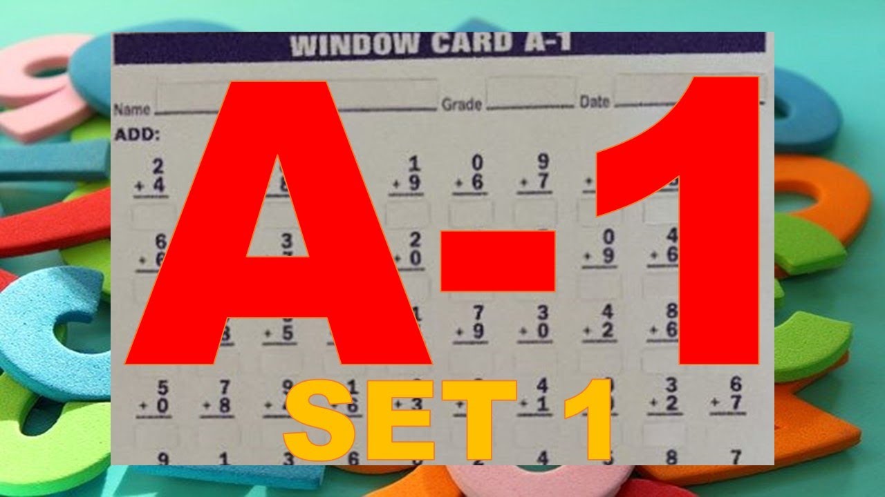 A 1 DD CARD PRACTICE SET 1 WINDOW CARD YouTube a-1-dd-card-practice-set-1-window-card-youtube