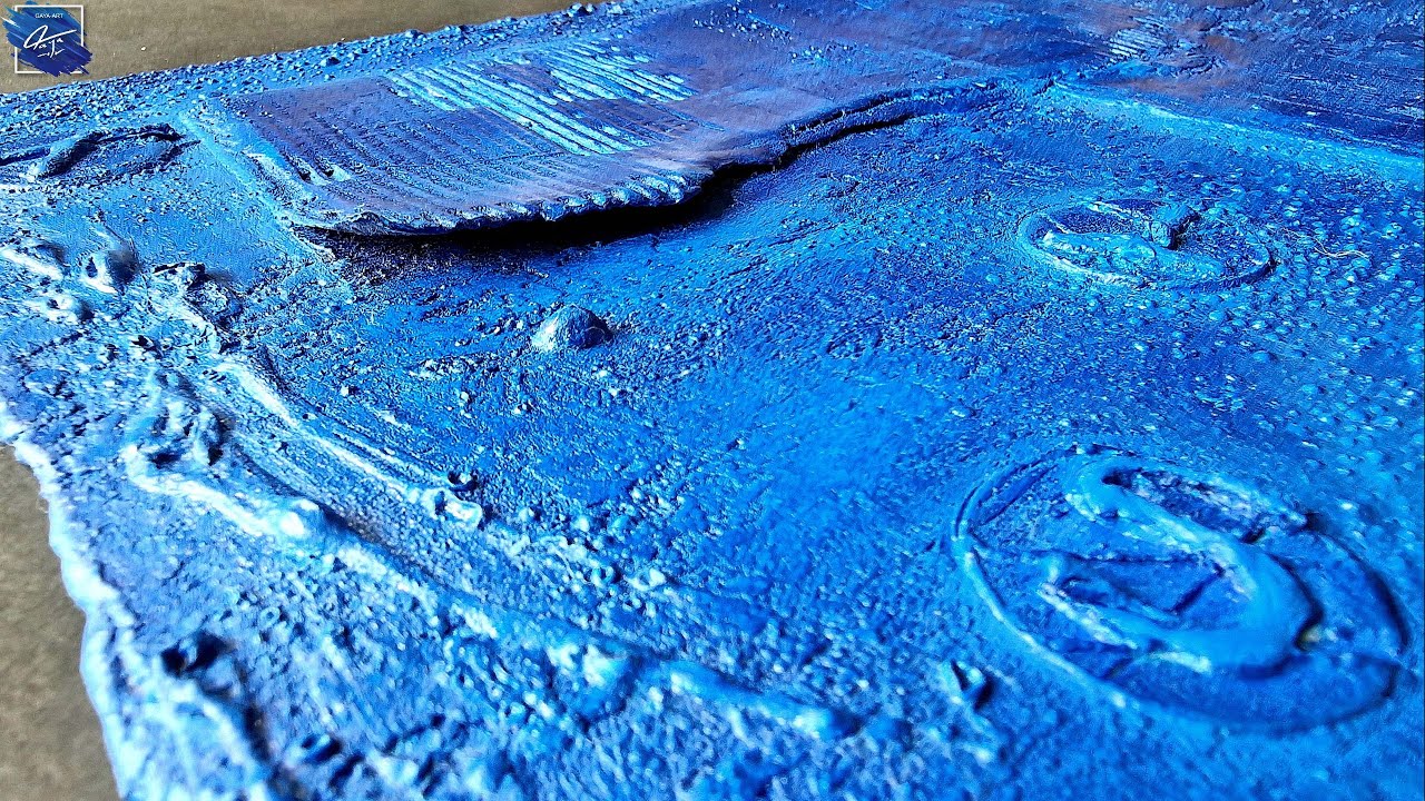 Textured Abstract Painting Tutorial / Creating Cardboard Texture ...