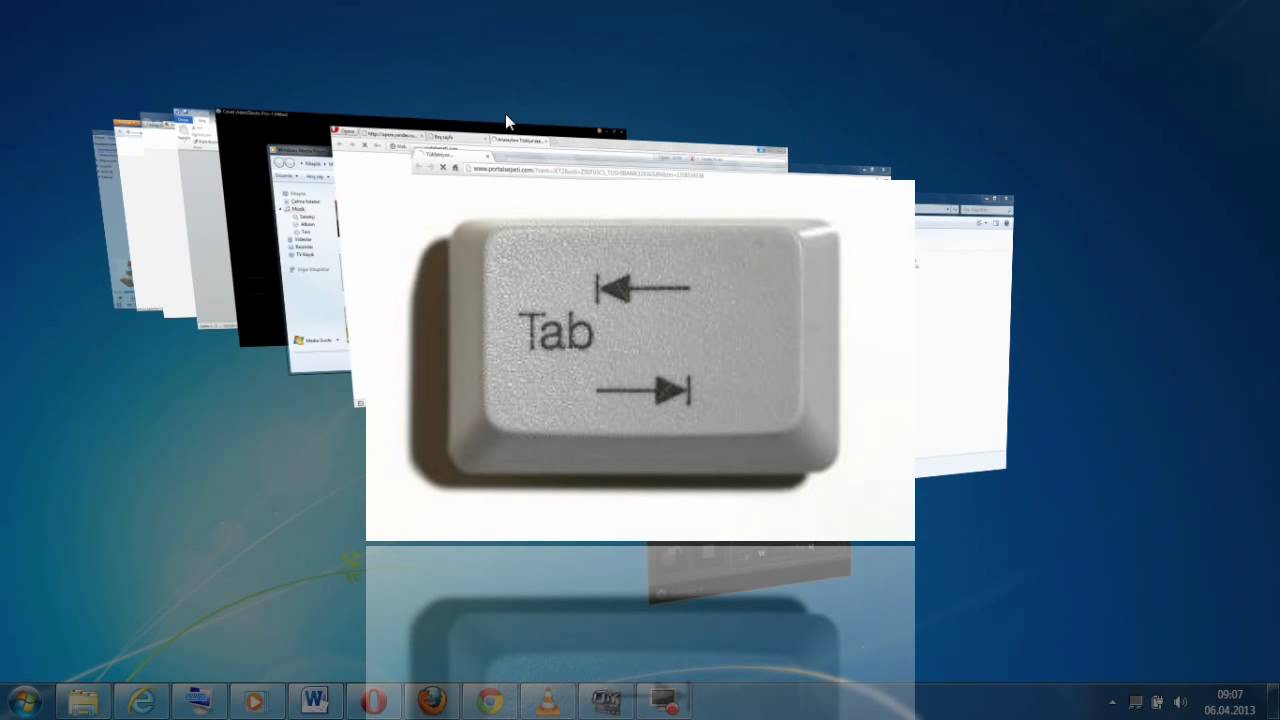 Windows BUTTON + TAB BUTTON - YouTube