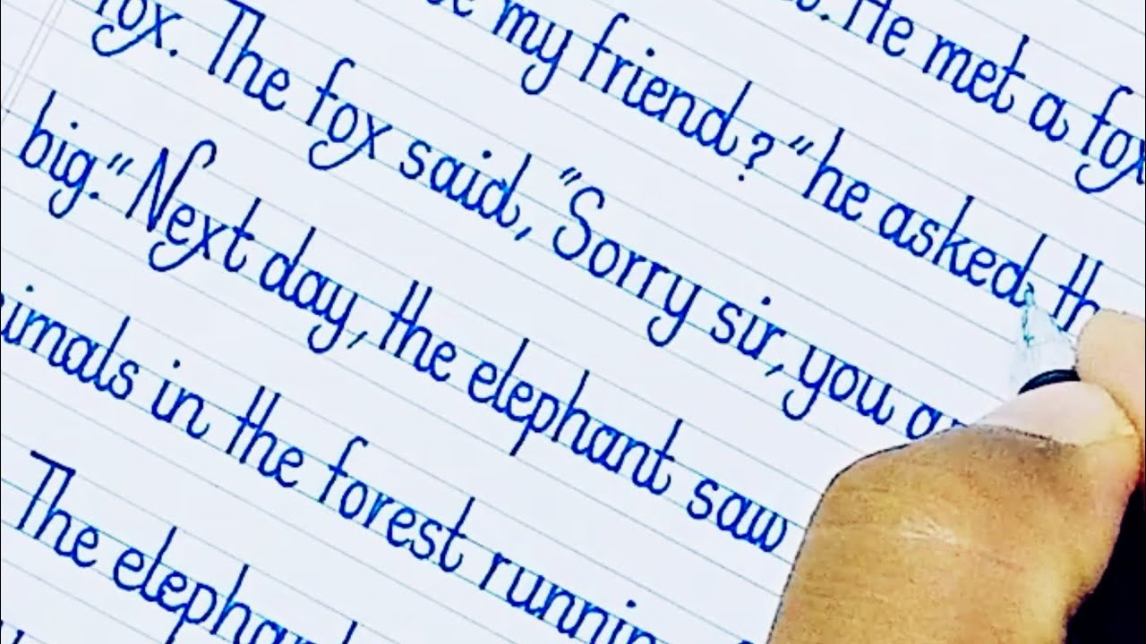 One page writing in english | Handwriting kaise sudhare | Handwriting ...