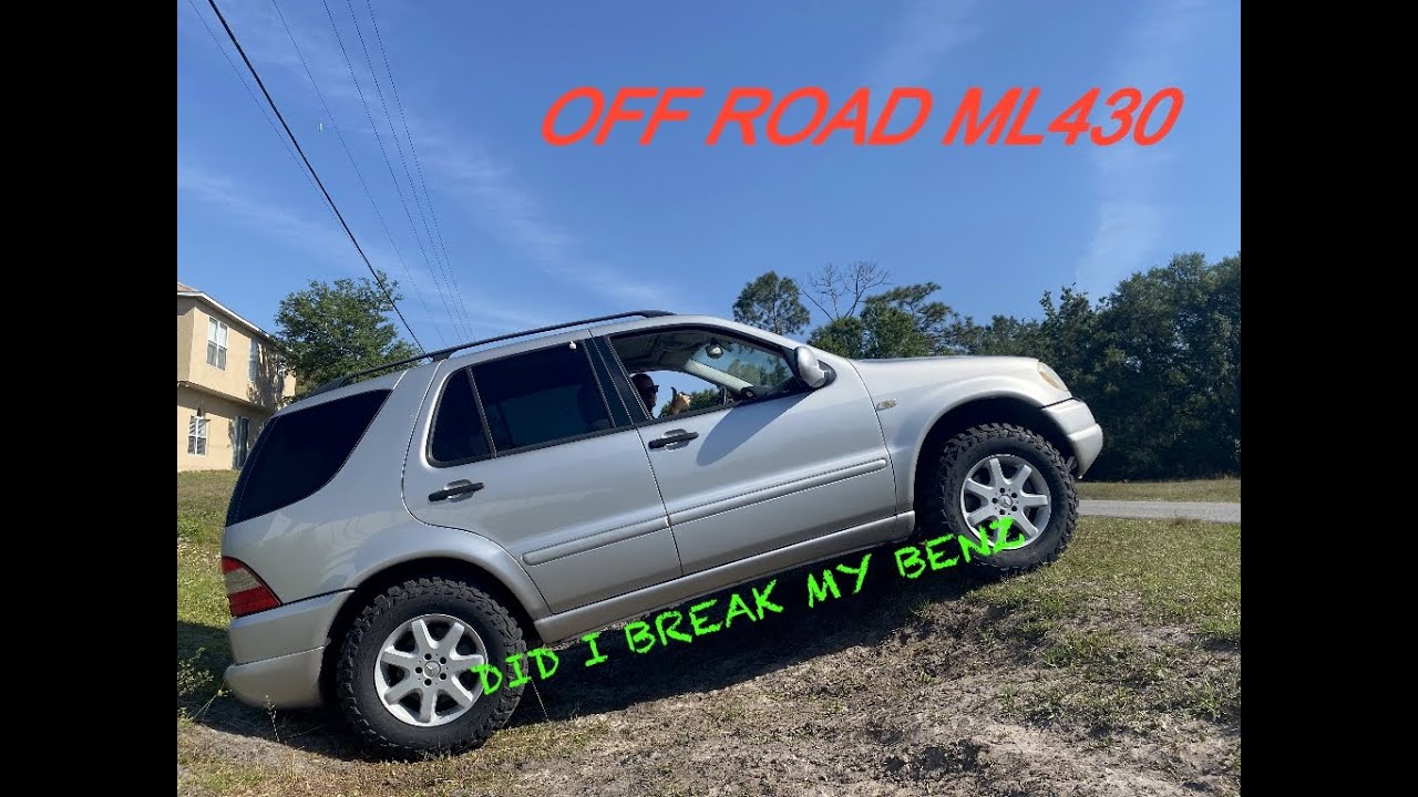 ml430 on mud tires and getting a small lift - YouTube