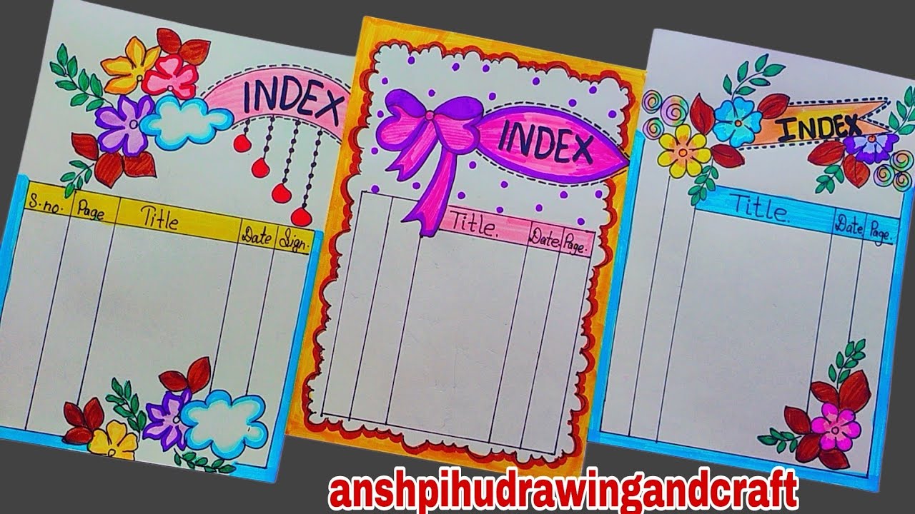 🌈 Index Border Design/Border Design For Chartpaper/Most Beautiful ...