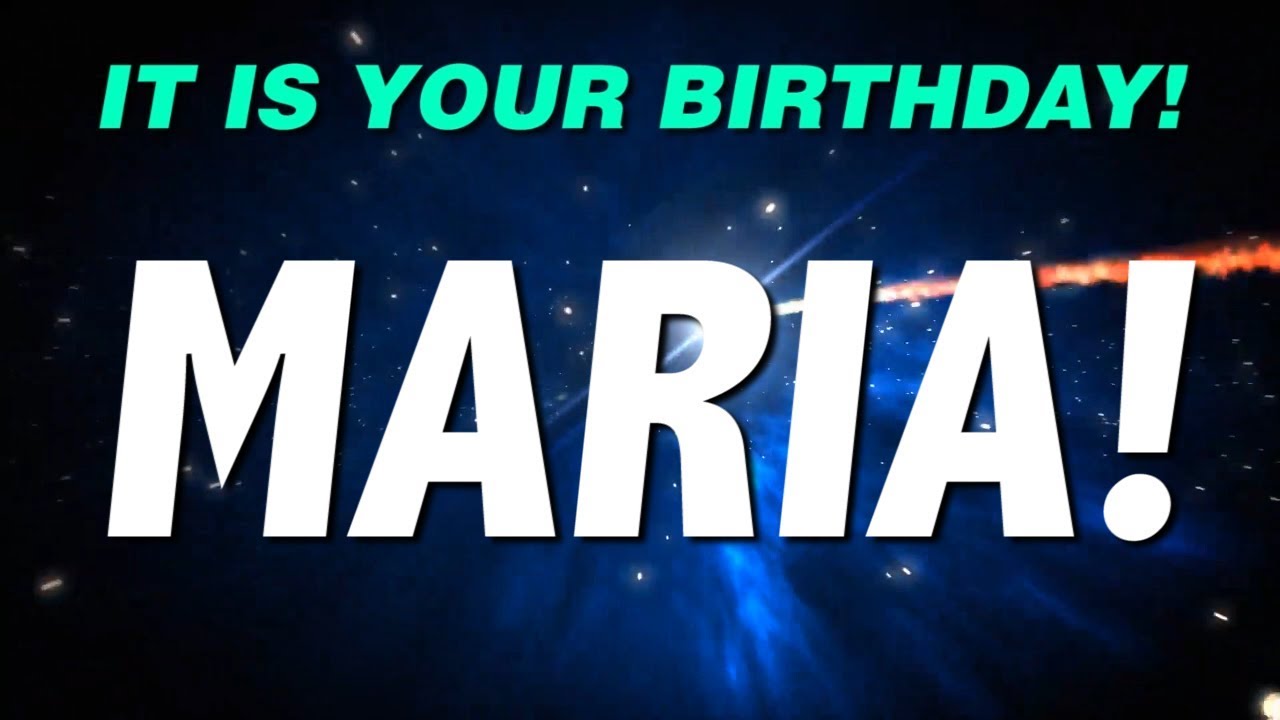 HAPPY BIRTHDAY MARIA! This is your gift. - YouTube
