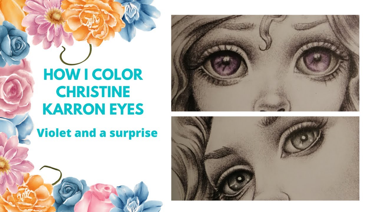 How to color violet Christine Karon eyes and a bonus - 4 of 4 - fairy ...