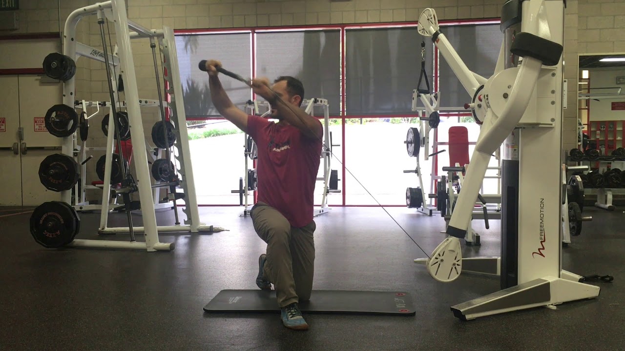 Half Kneeling Cable Lift with Rotation - YouTube